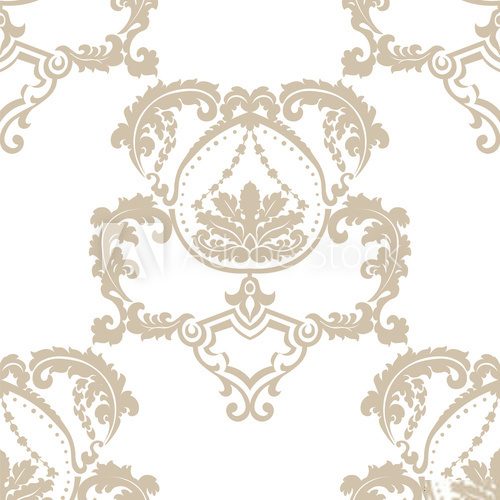 Ornement royal damassé dans le style victorien - Papiers peints à ...